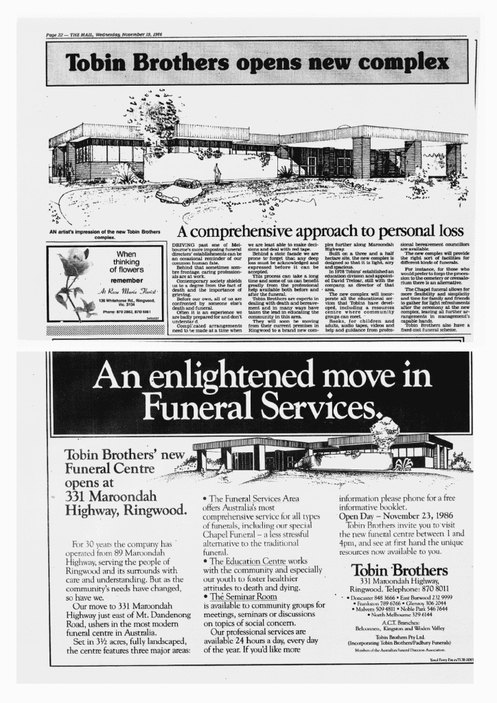 1986 | Tobin Brothers Funerals