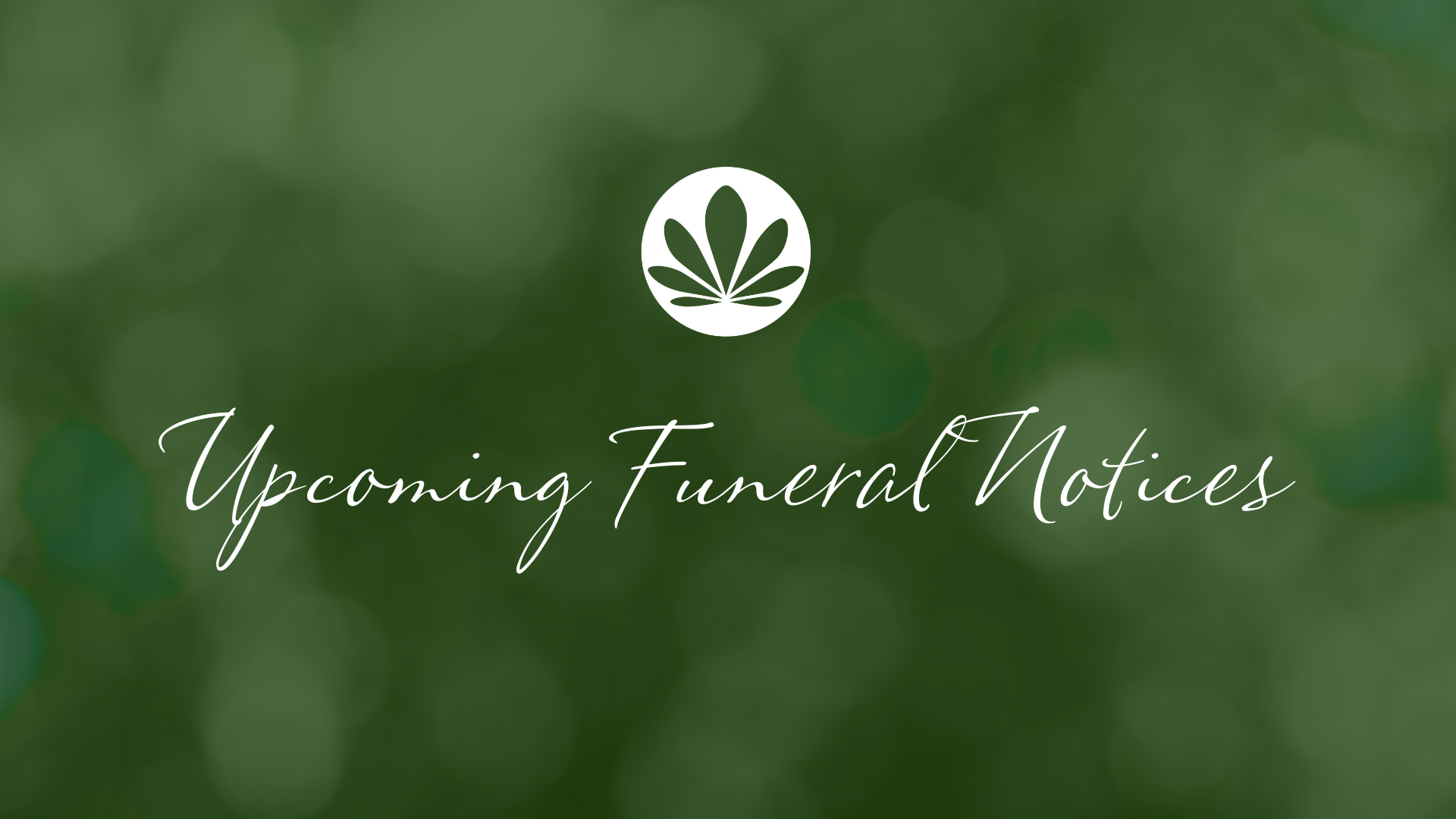 Upcoming Death & Funeral Notices | Tobin Brothers Funerals